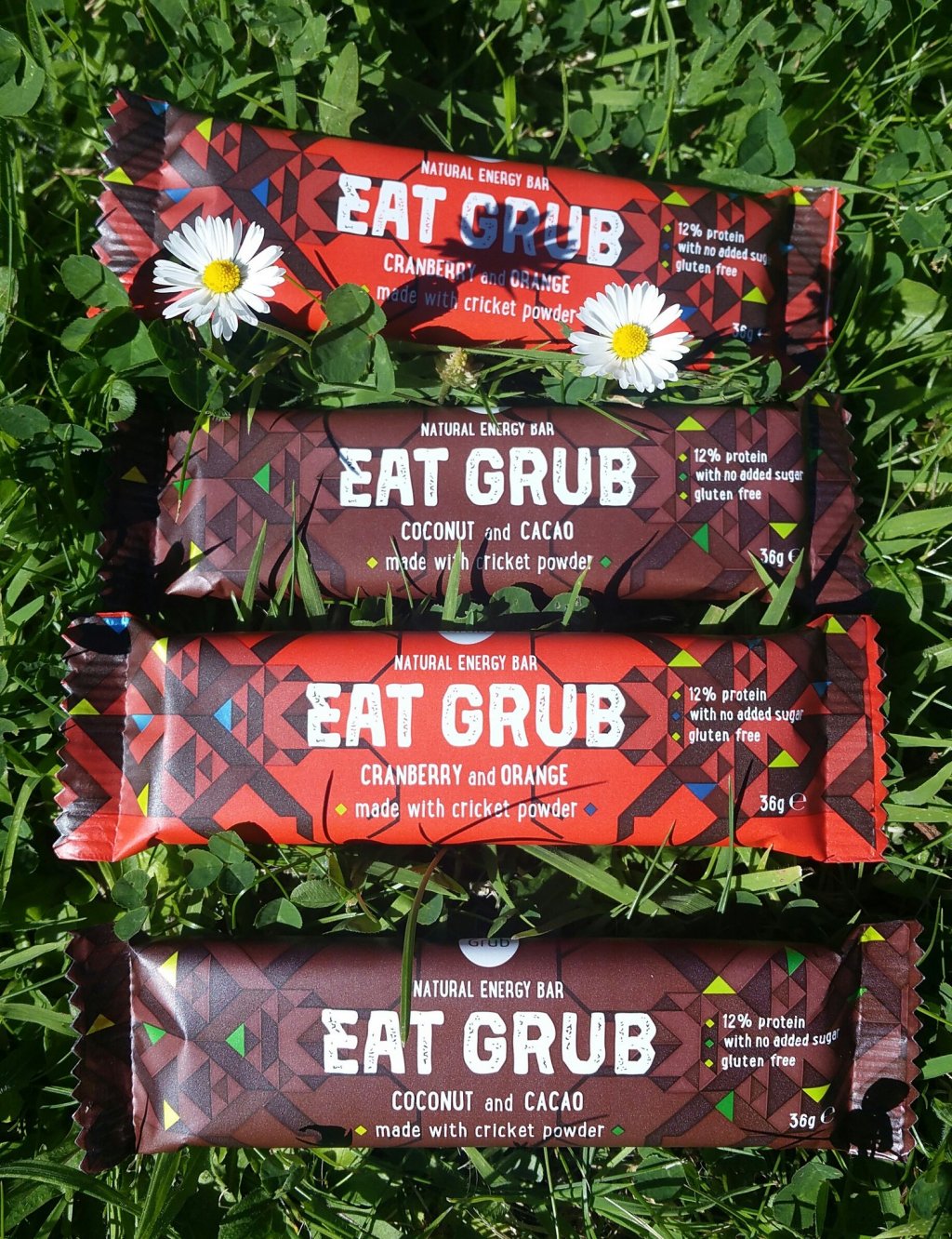 Eat Grub Bars in grass | Eat Grub