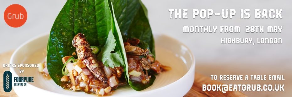 Grub – delicious & nutritious edible insects – worldwide delivery, UK made.